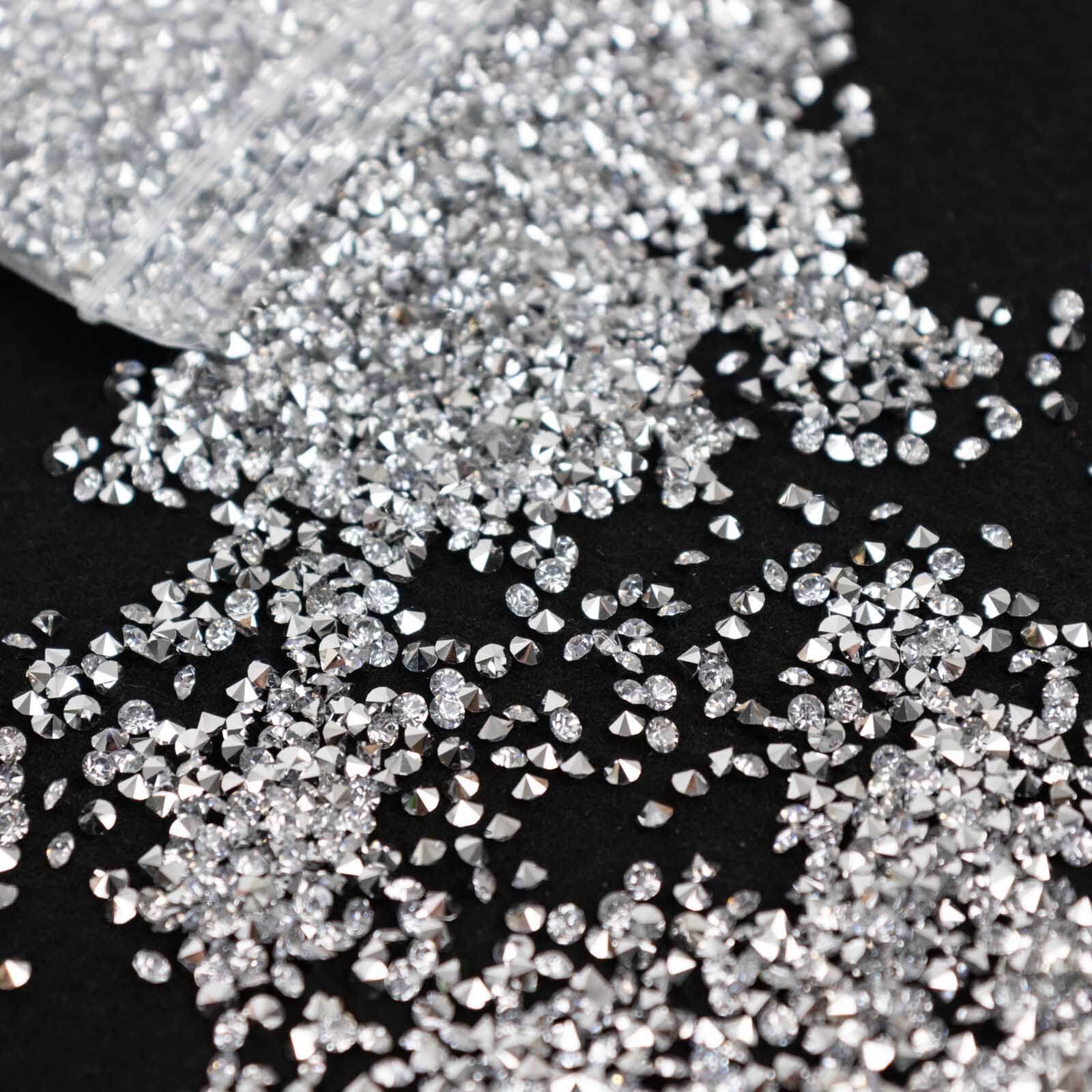 Faux Diamond Vase Fillers Silver 3mm | eFavormart