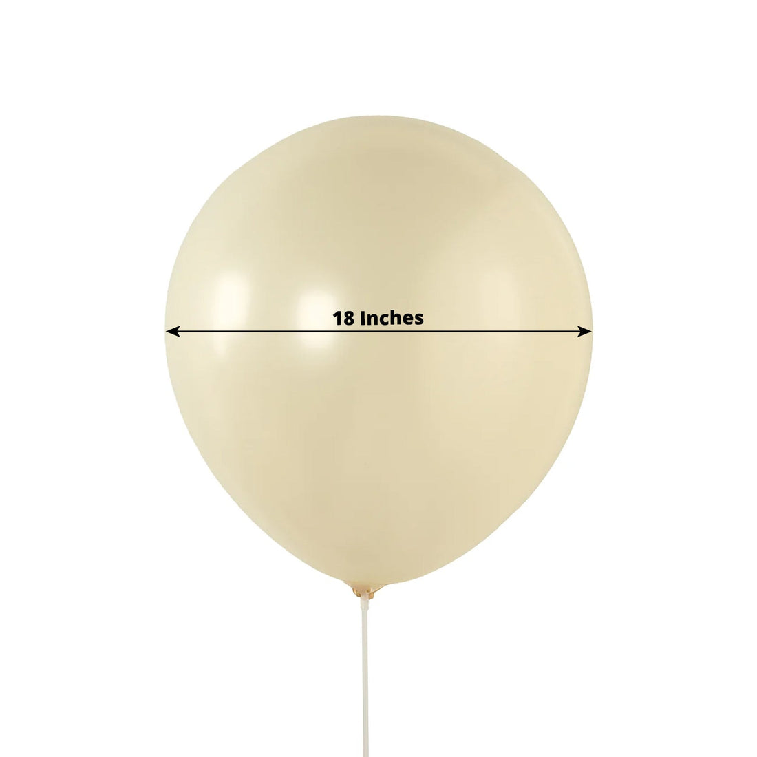 Matte Cream Biodegradable Latex Balloons 18" | eFavormart