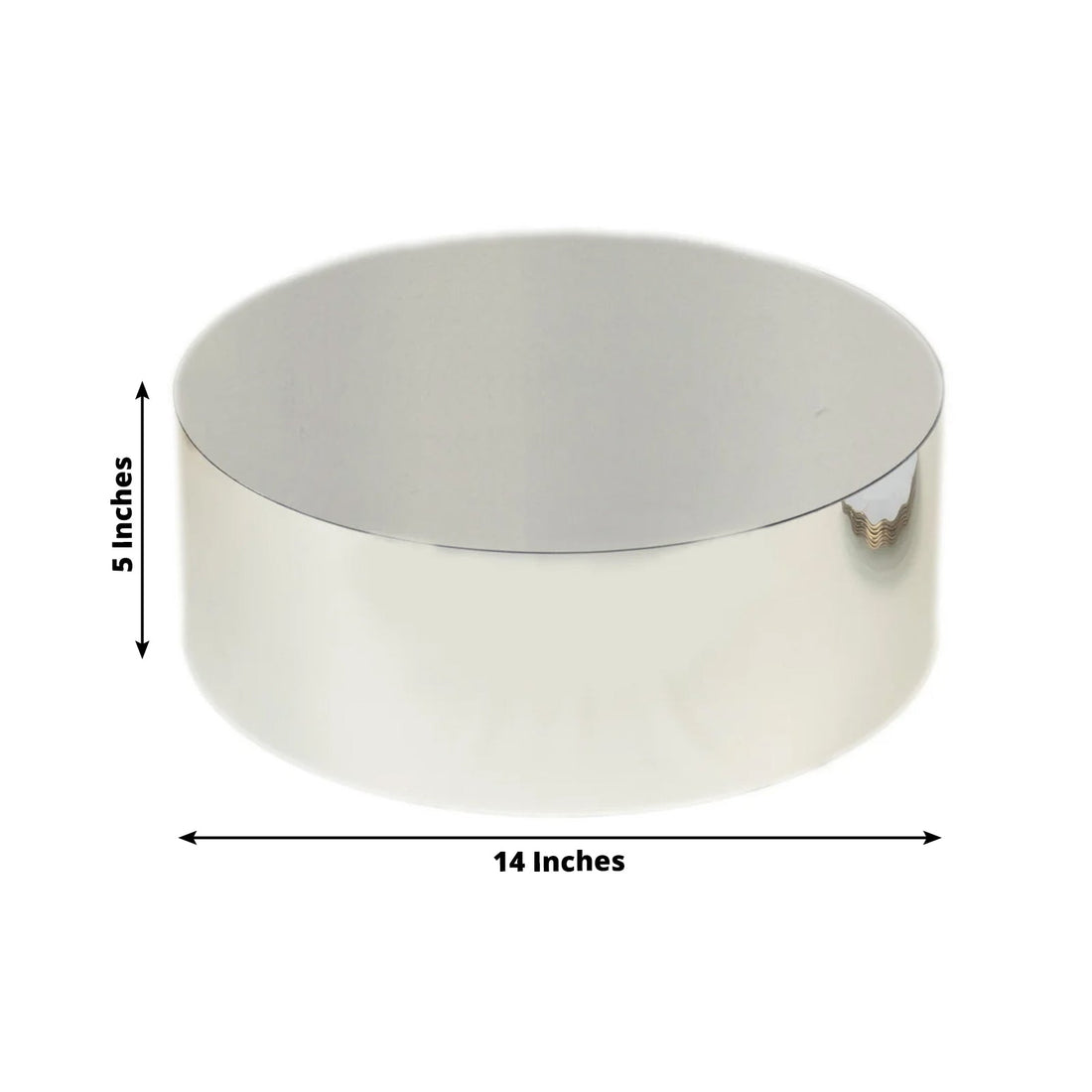 14" Silver Acrylic Cake Display Pedestal Riser | eFavormart
