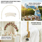 Gold Round Top Table Arch Stand 4ftx6ft | eFavormart