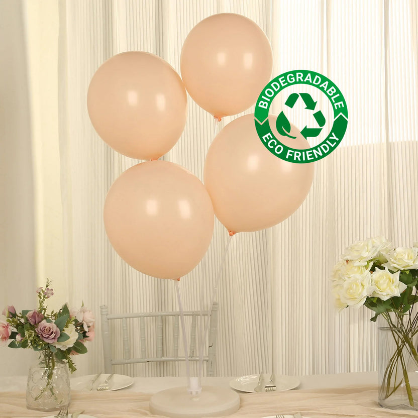 12" Pastel Blush Biodegradable Balloons | eFavormart