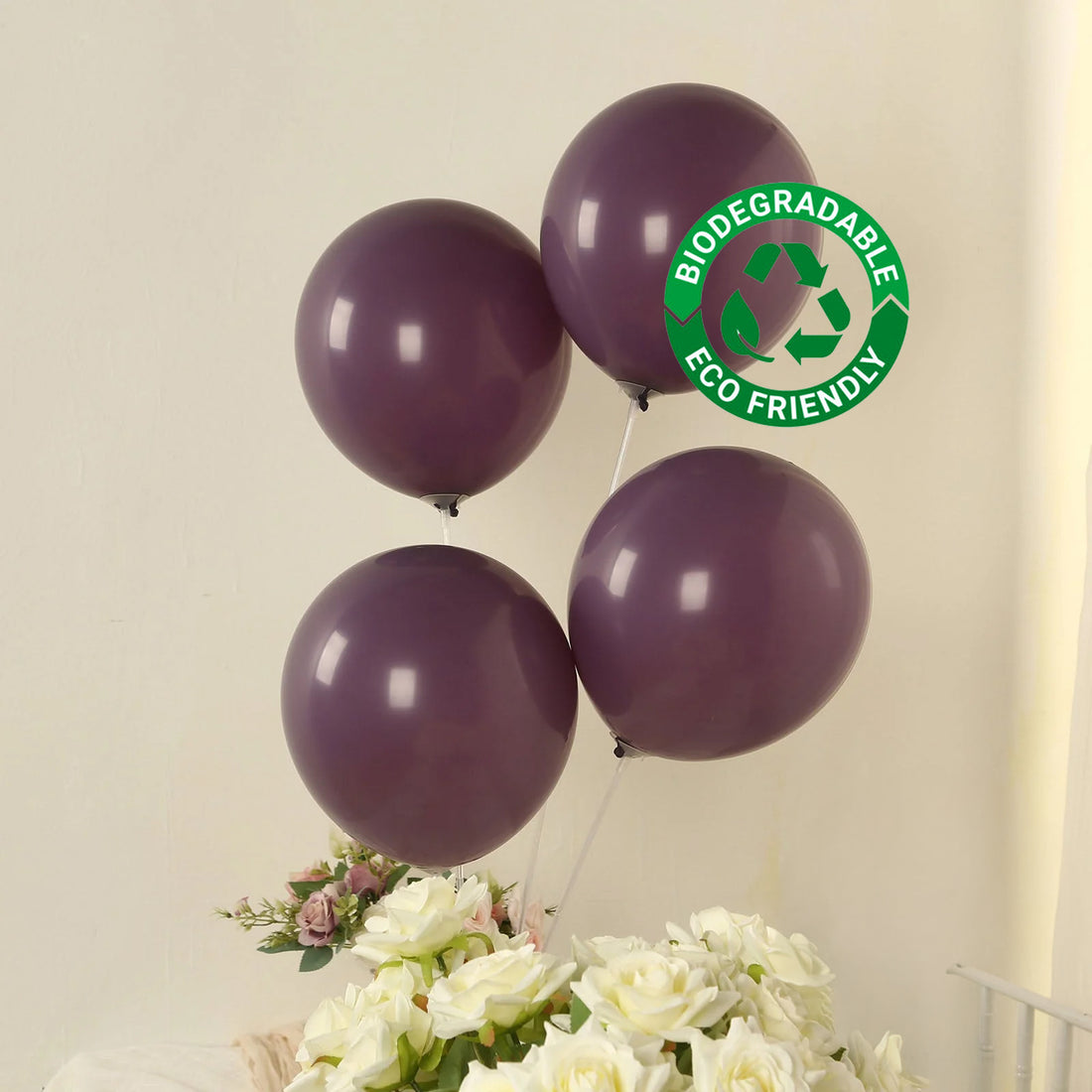 12" Pastel Violet Biodegradable Latex Balloons | eFavormart