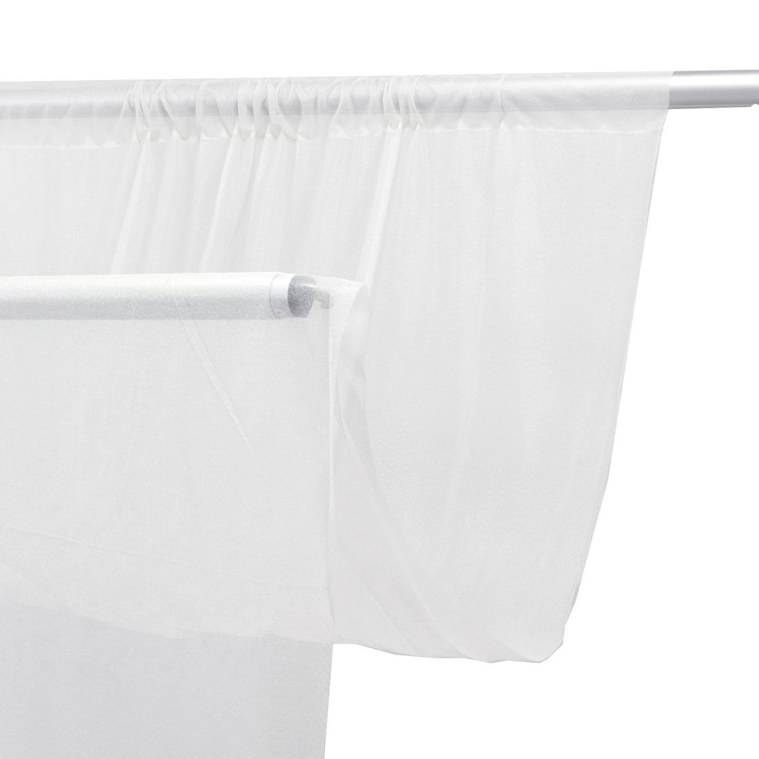 Sheer Wedding Arch Drape 5ft×10ft White | eFavormart