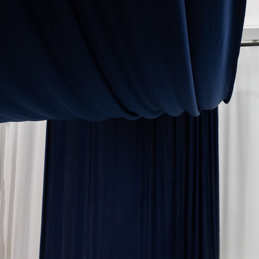 Spandex Backdrop Curtain 5ftx20ft Navy Blue | eFavormart