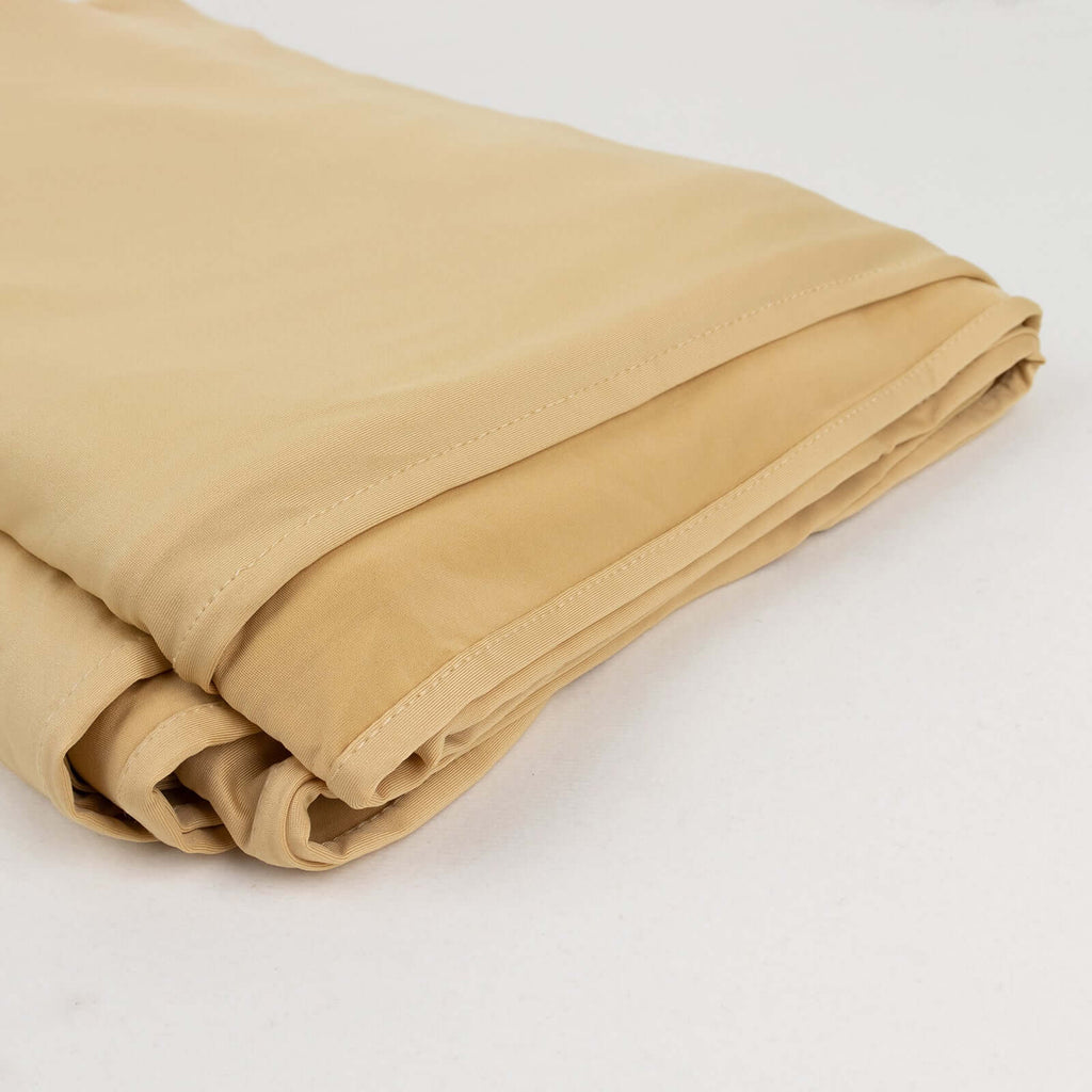 Champagne Spandex Fabric Bolt 60"x10 Yards | eFavormart.com