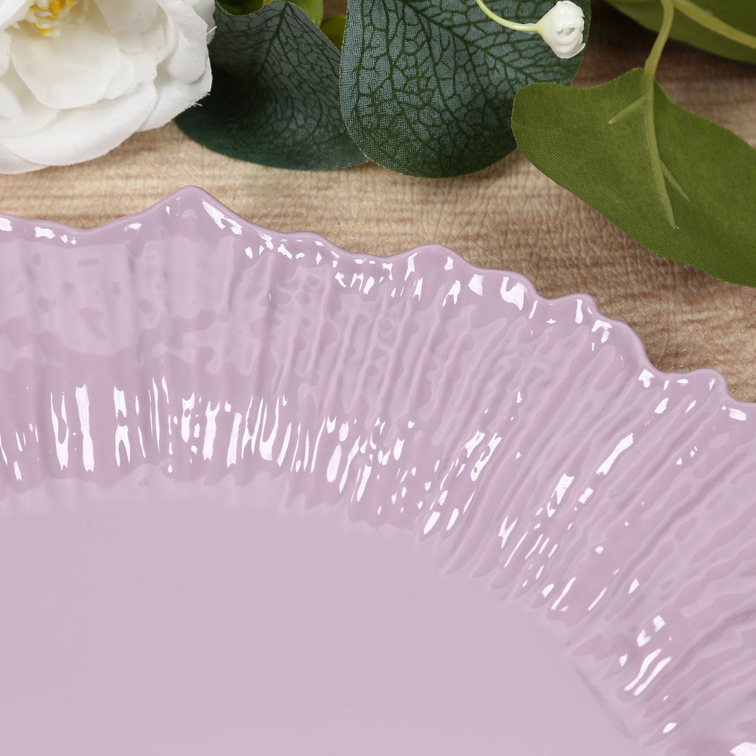 20-Pack Lilac Reef Plastic Dinner Plates – 10" | eFavormart