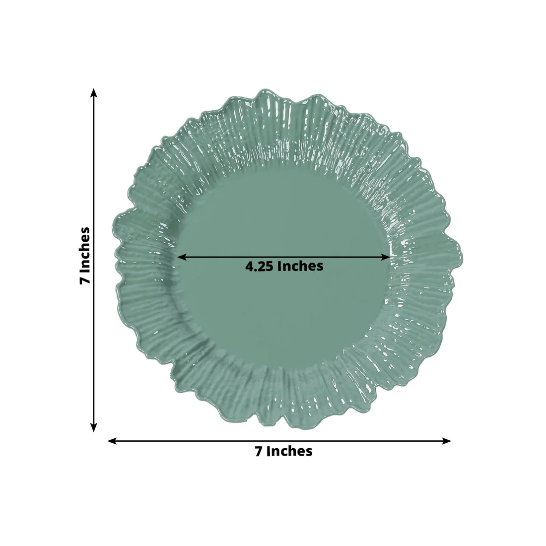 20-Pack Sage Reef Design Plastic Plates 7" | eFavormart
