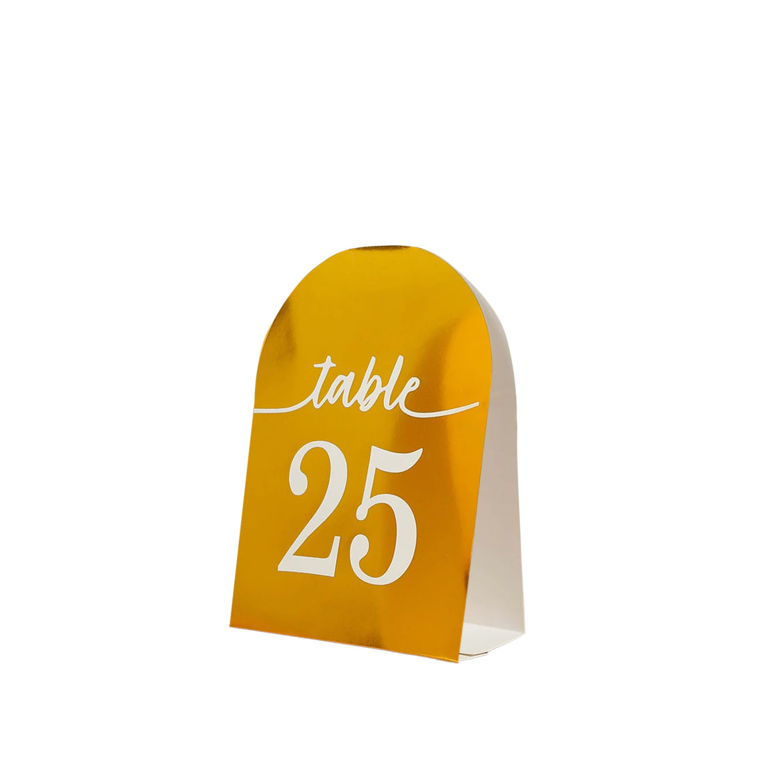 Disposable Table Numbers 25pk 7" Metallic Gold | eFavormart