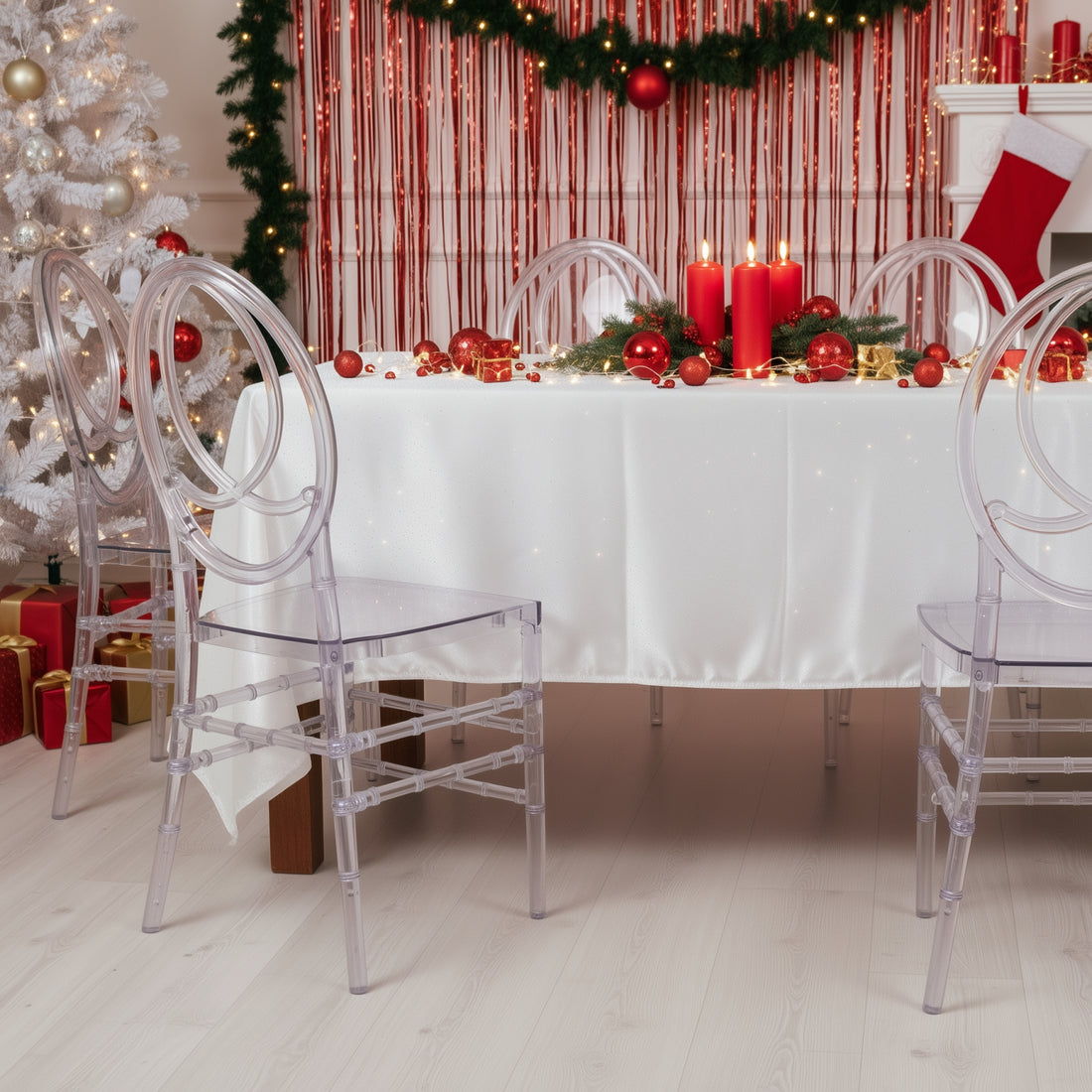Acrylic Phoenix Chiavari Chairs 8pk Transparent | eFavormart
