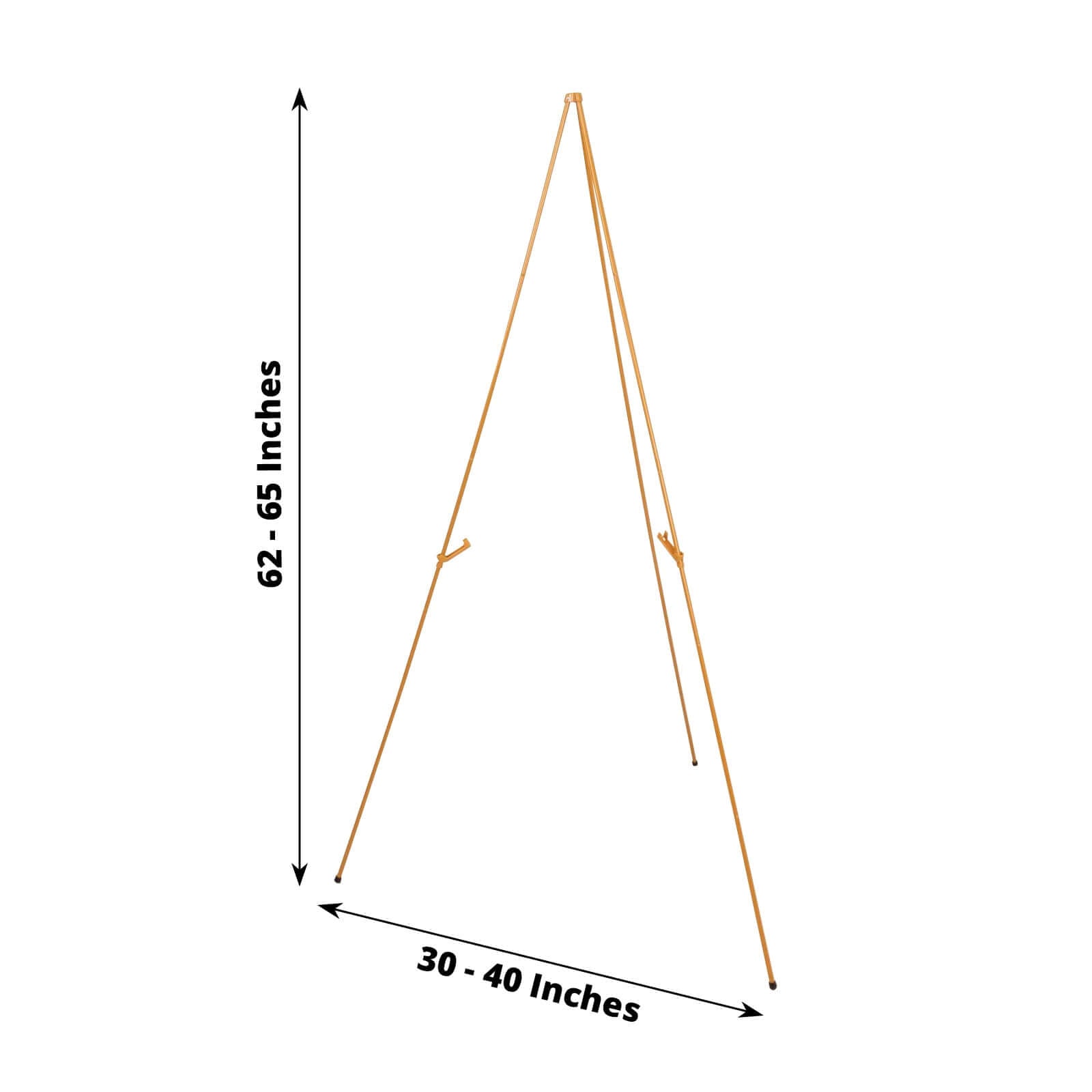 Gold Metal Sign Holder Easel Stand 65" | eFavormart.com