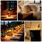 8" Cordless LED Table Lamp Touch Control Gold | eFavormart
