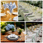 French Toile Cloth Napkins Blue Polyester | eFavormart