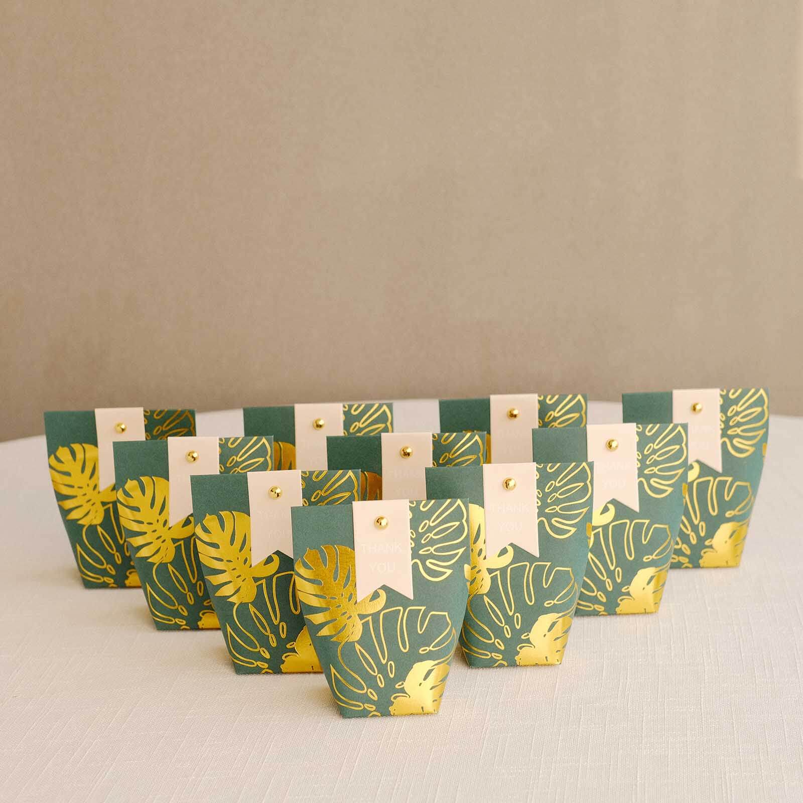 25-Pack Emerald Green Favor Boxes | eFavormart.com