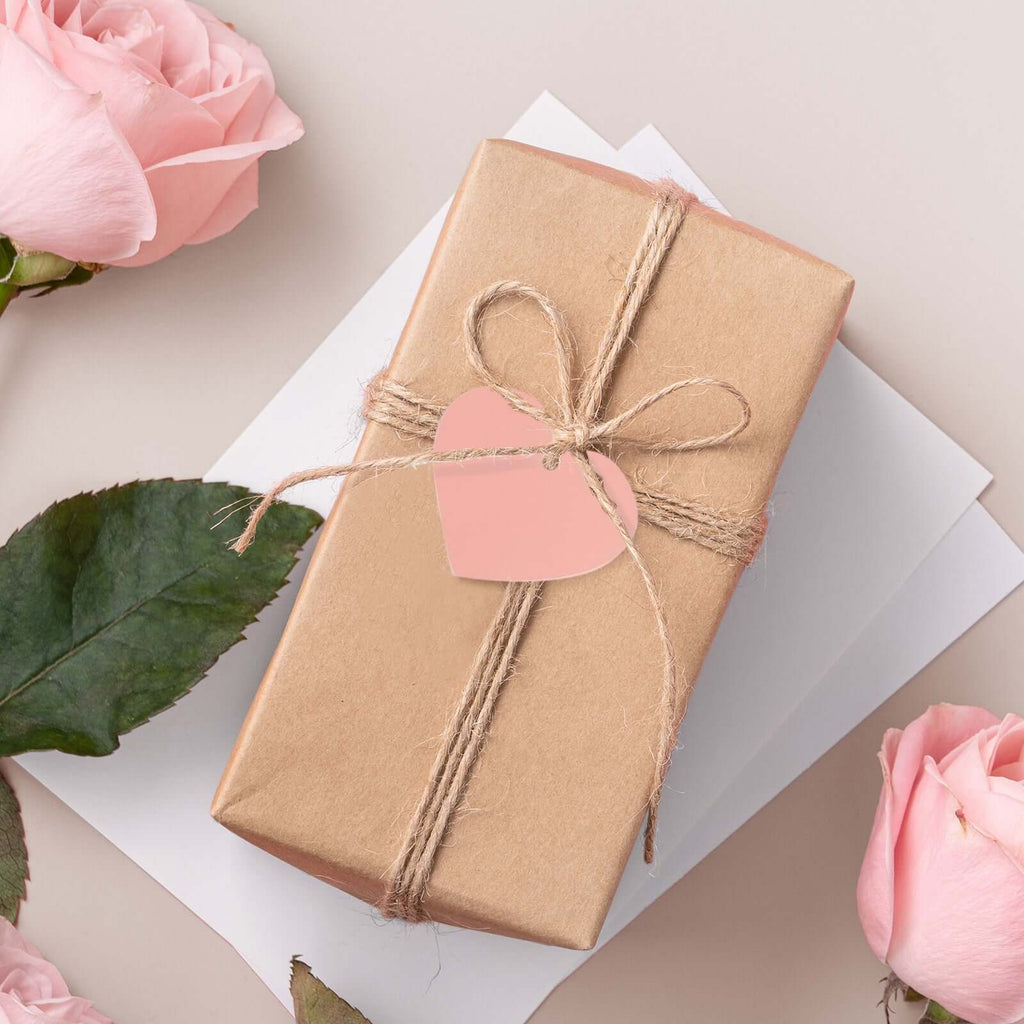 Pink Printable Heart Shape Gift Tags