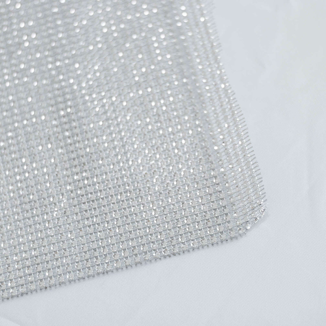 Rhinestone Table Runner 10"x108" Silver | eFavormart