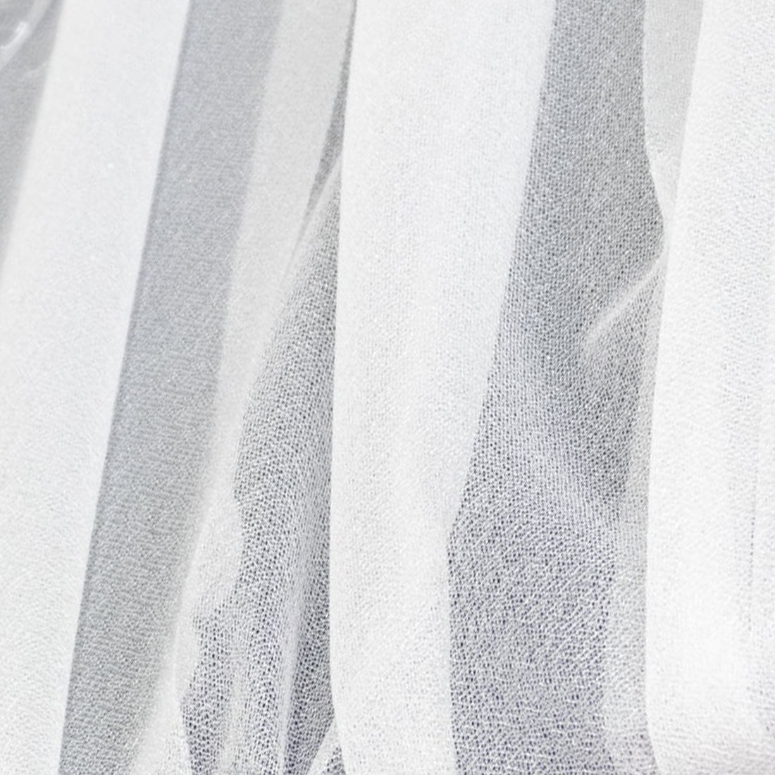 20pk Sheer Chair Sash Shimmer Drape White | eFavormart