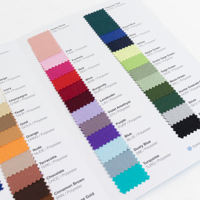 Polyester Fabric Sample Book - 35 Colors | eFavormart