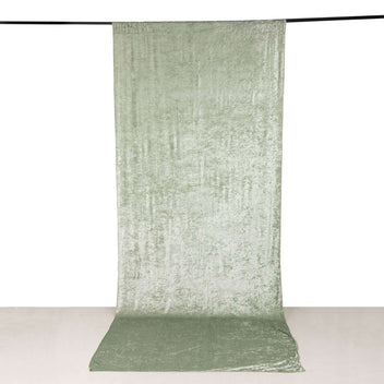 Sage Green Velvet Divider Backdrop Curtain | eFavormart