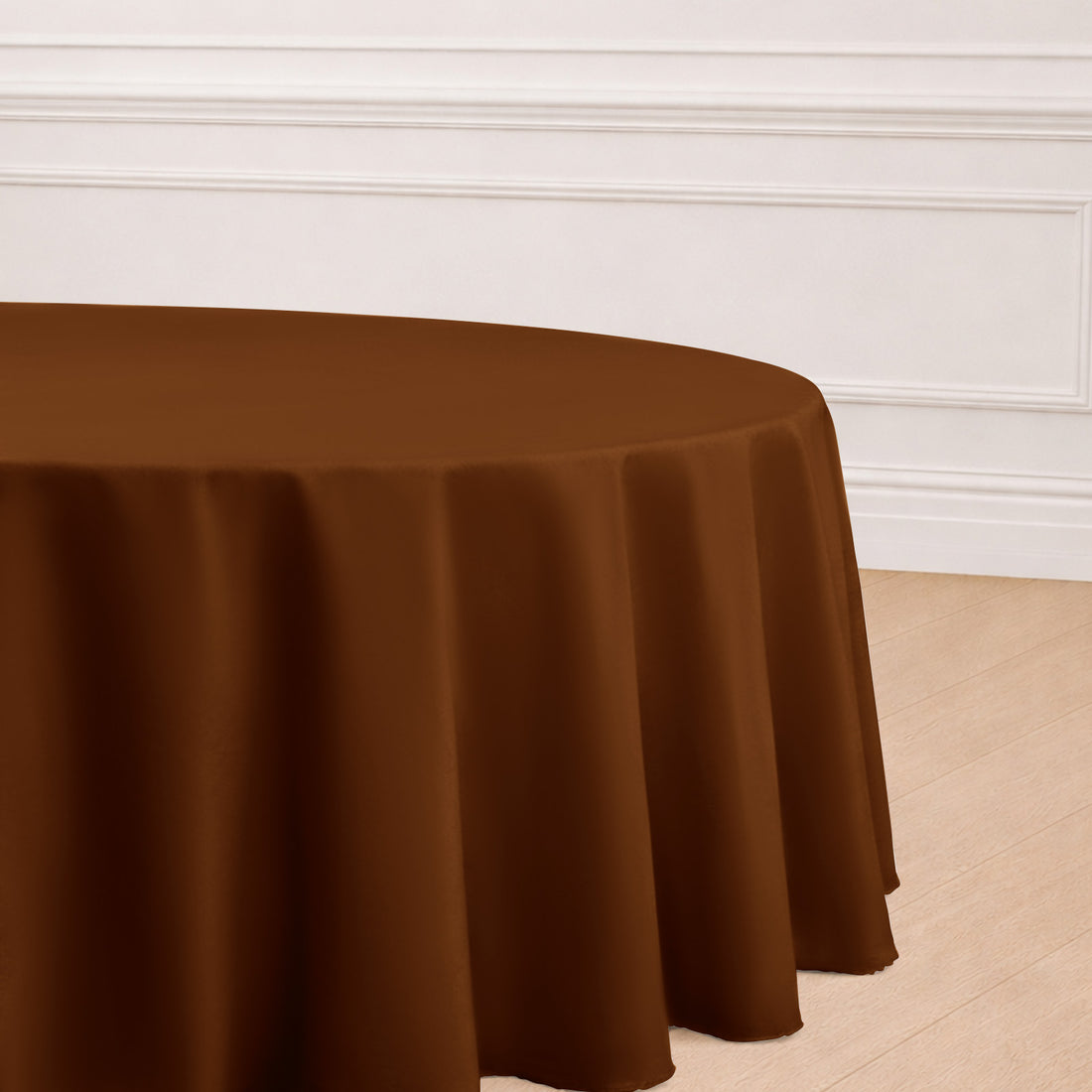 Polyester Tablecloth 120" Cinnamon Brown | eFavormart