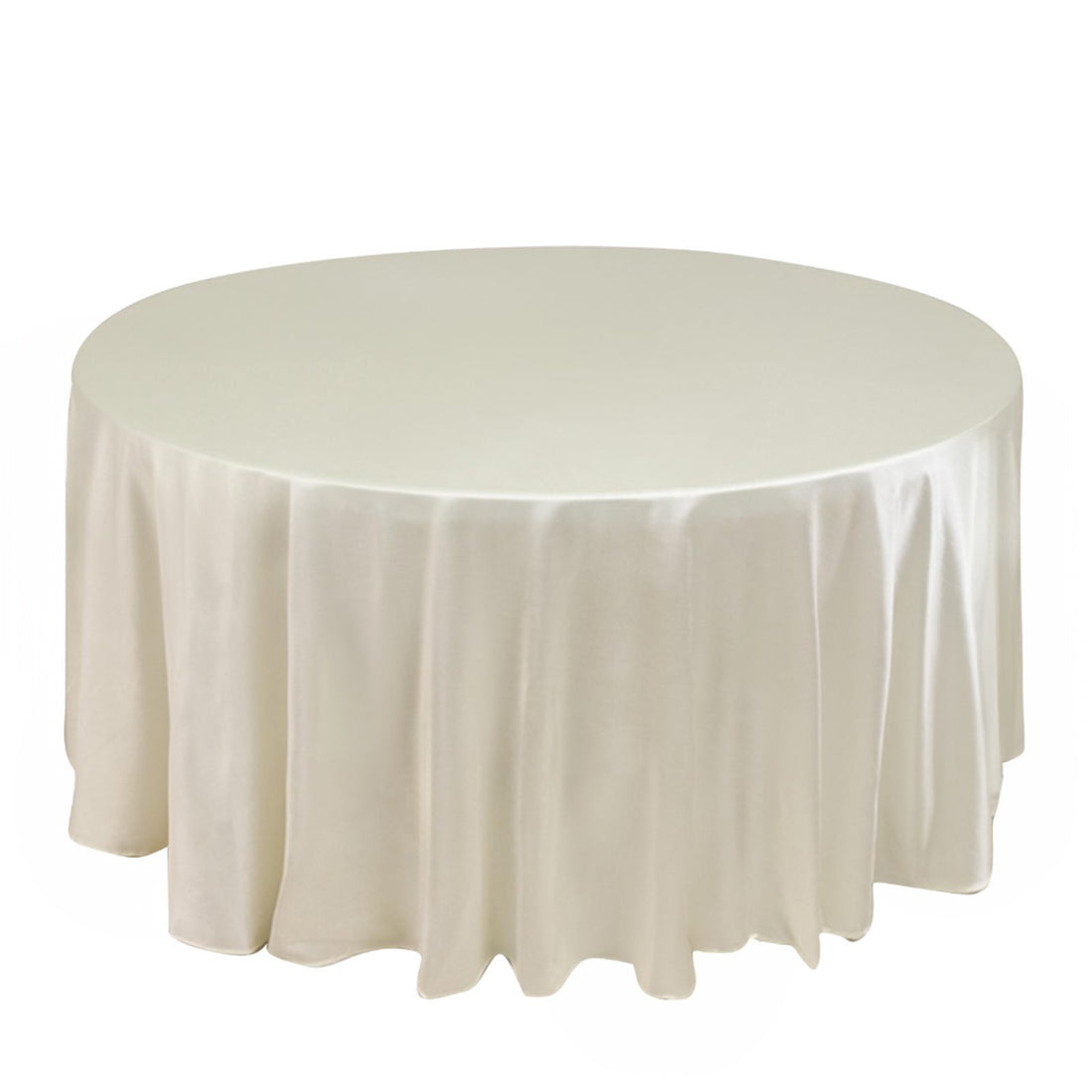 Premium Scuba Tablecloth 120" Pearl White | eFavormart