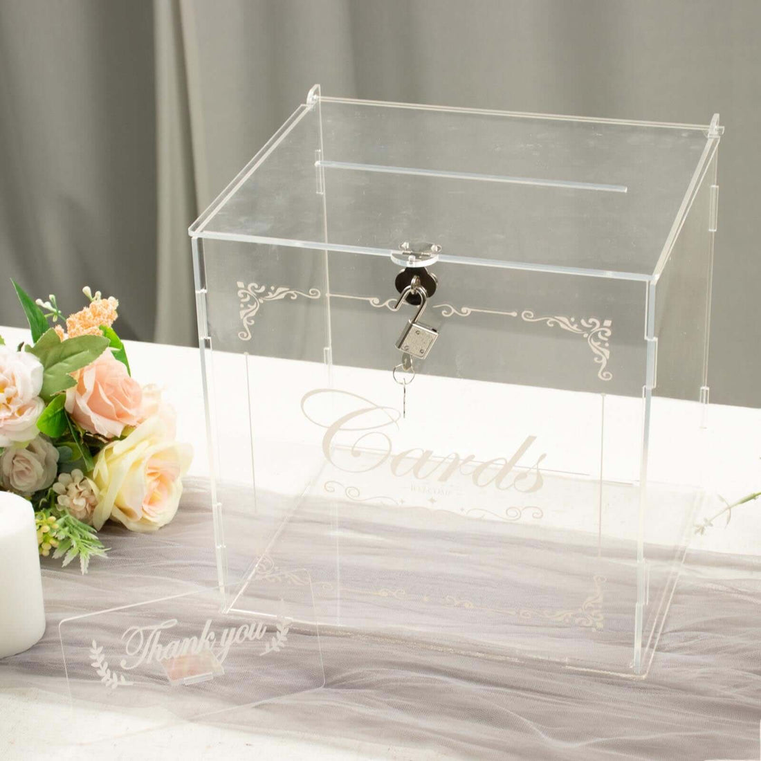 Clear Acrylic Wedding Money Card Box | eFavormart