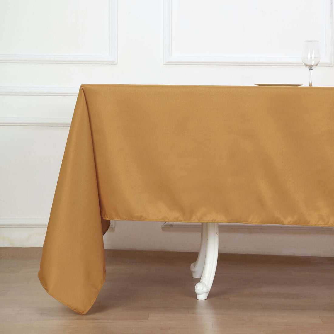 Polyester Tablecloth 72"x120" Gold | eFavormart