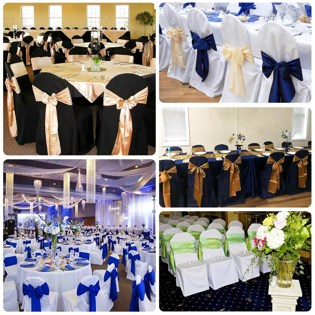 Polyester Banquet Chair Covers Ivory | eFavormart