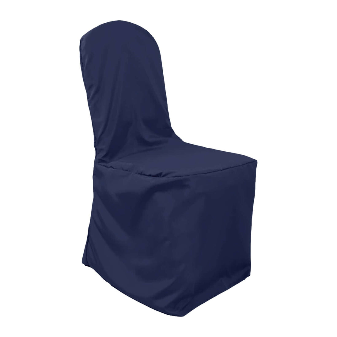 Polyester Banquet Chair Covers Navy Blue | eFavormart