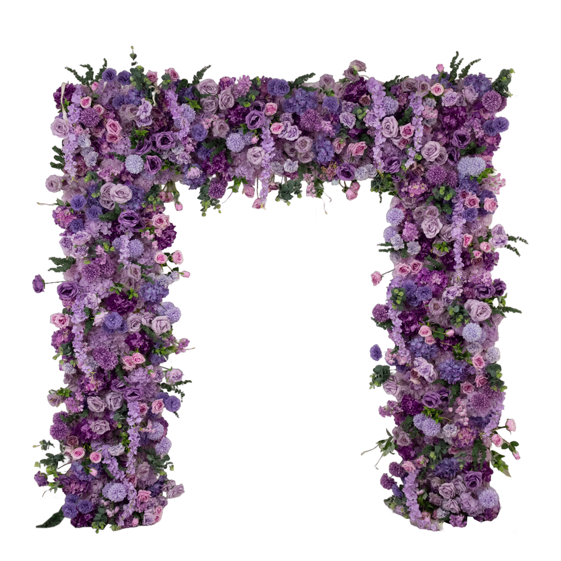 Artificial Flower Wall Arch 8ftx8ft Lavender | eFavormart