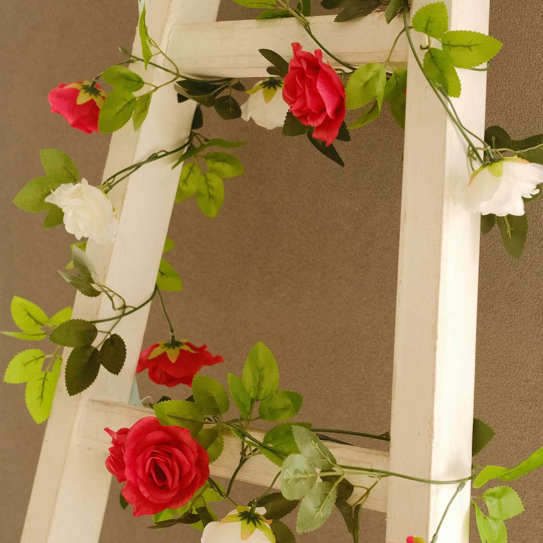 2-Pack Red Ivory Silk Mini Rose Vines | eFavormart