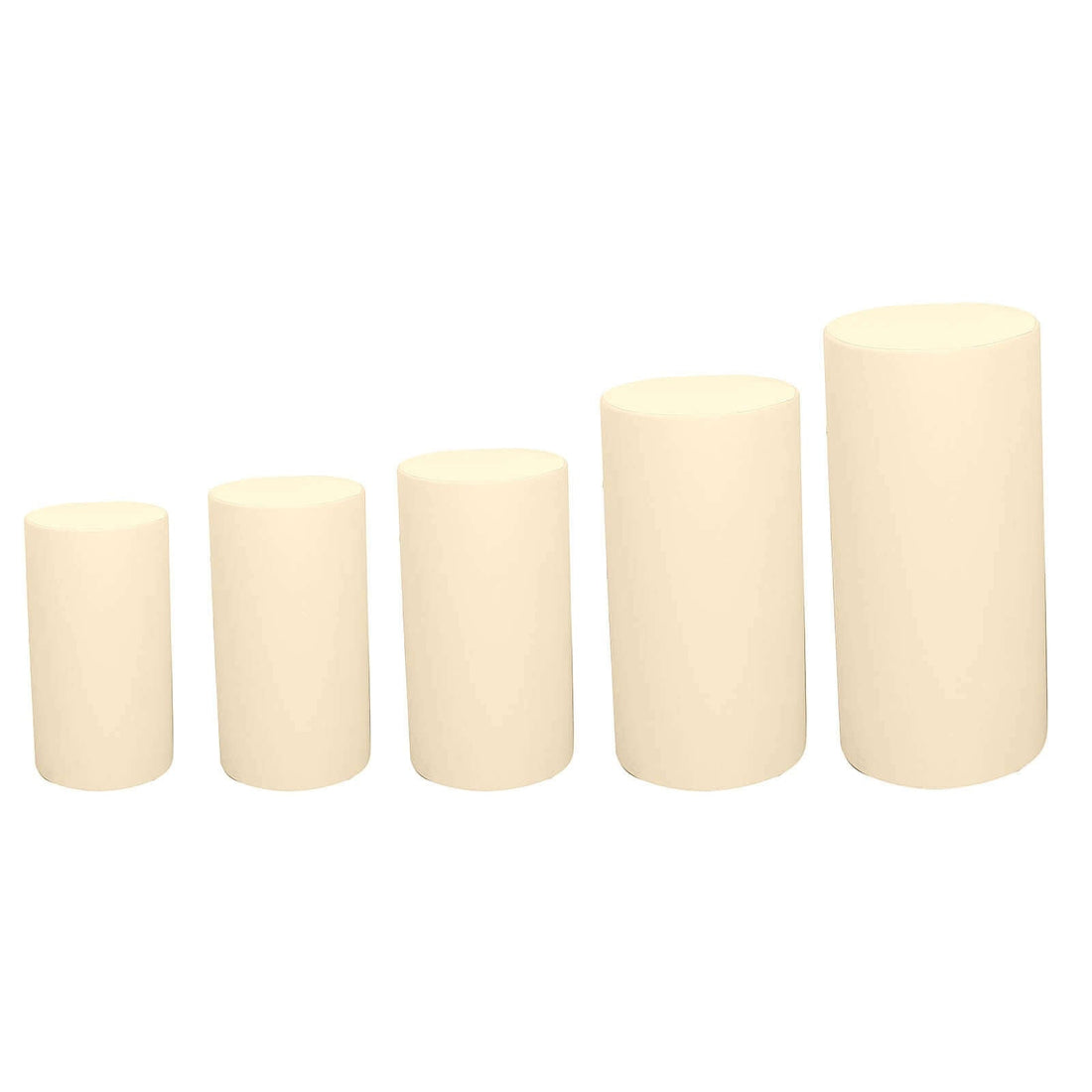 5 Beige Cylinder Pillar Prop Covers | eFavormart