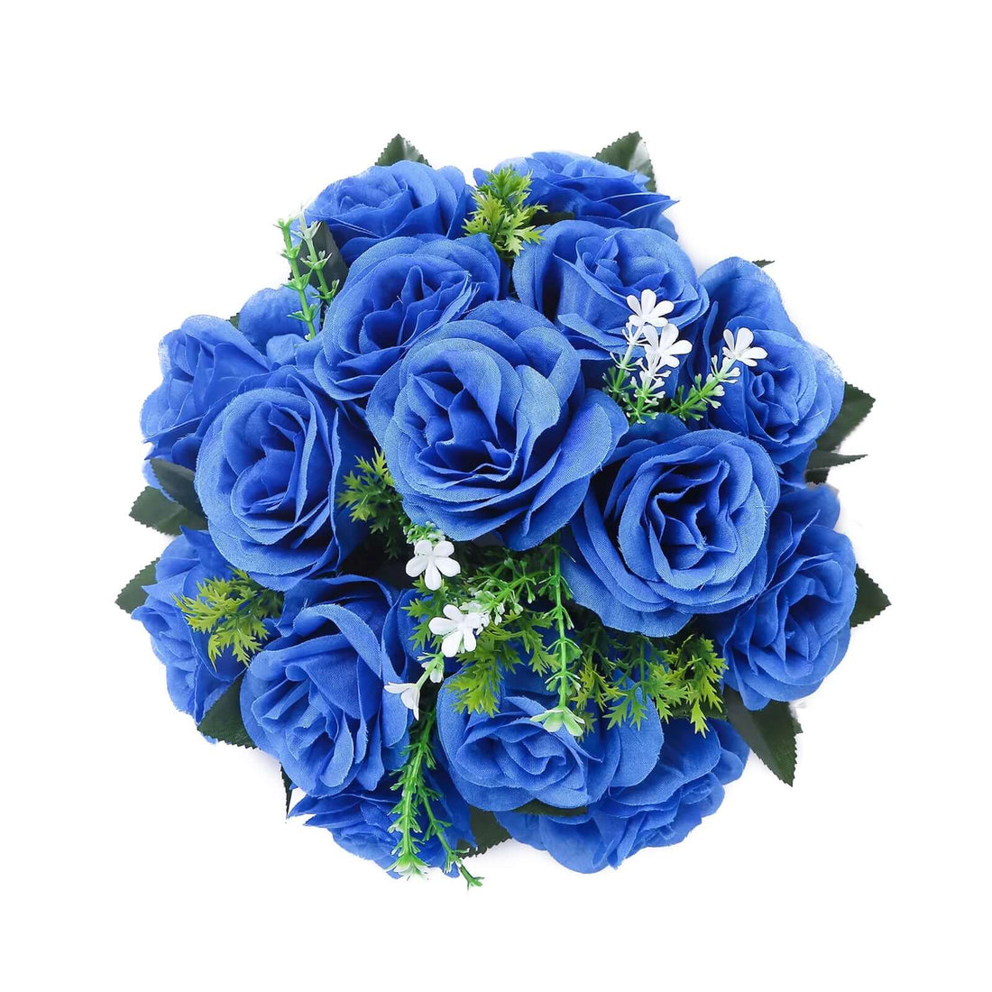 2-Pack Royal Blue Silk Rose Balls | eFavormart
