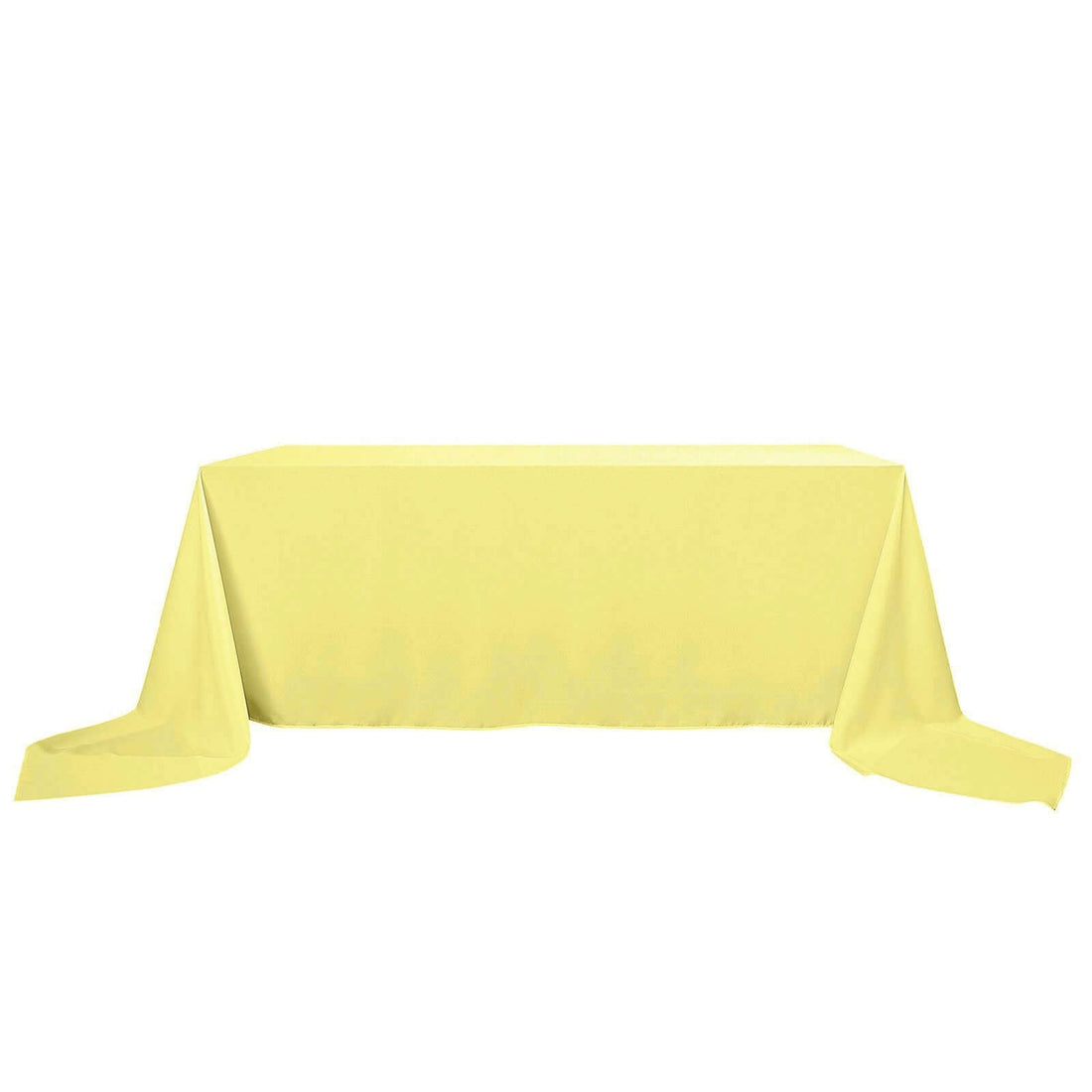 Polyester Tablecloth 90"x156" Yellow | eFavormart