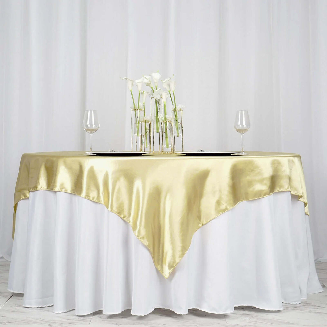 Satin Table Overlay 72