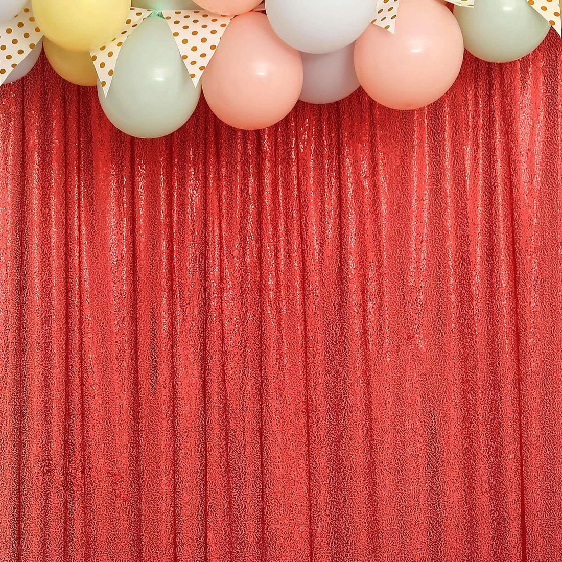 Red Sequin Divider Backdrop Drape Curtain 8ftx8ft | eFavormart
