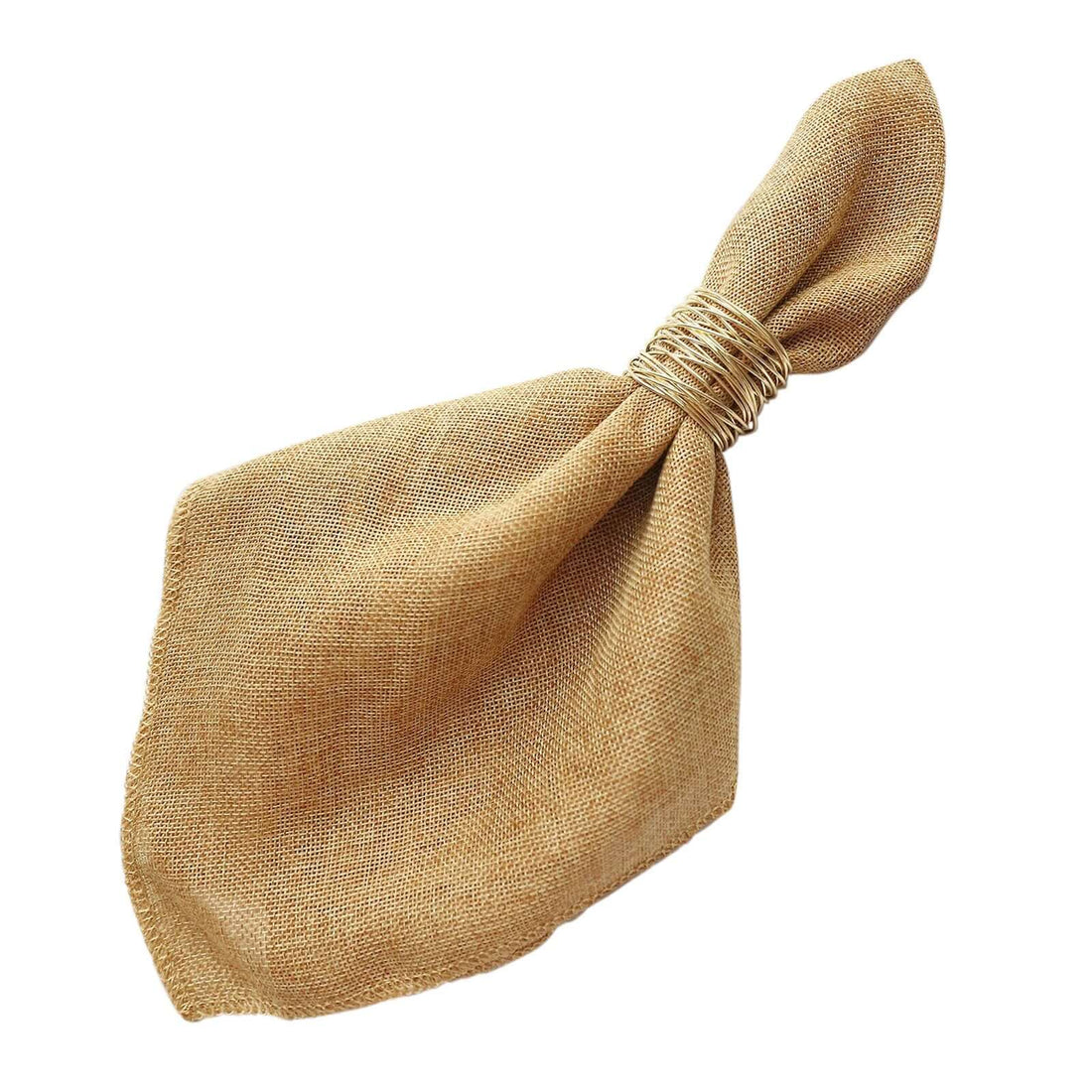 Faux Jute Napkins 19"x19" Gold | eFavormart