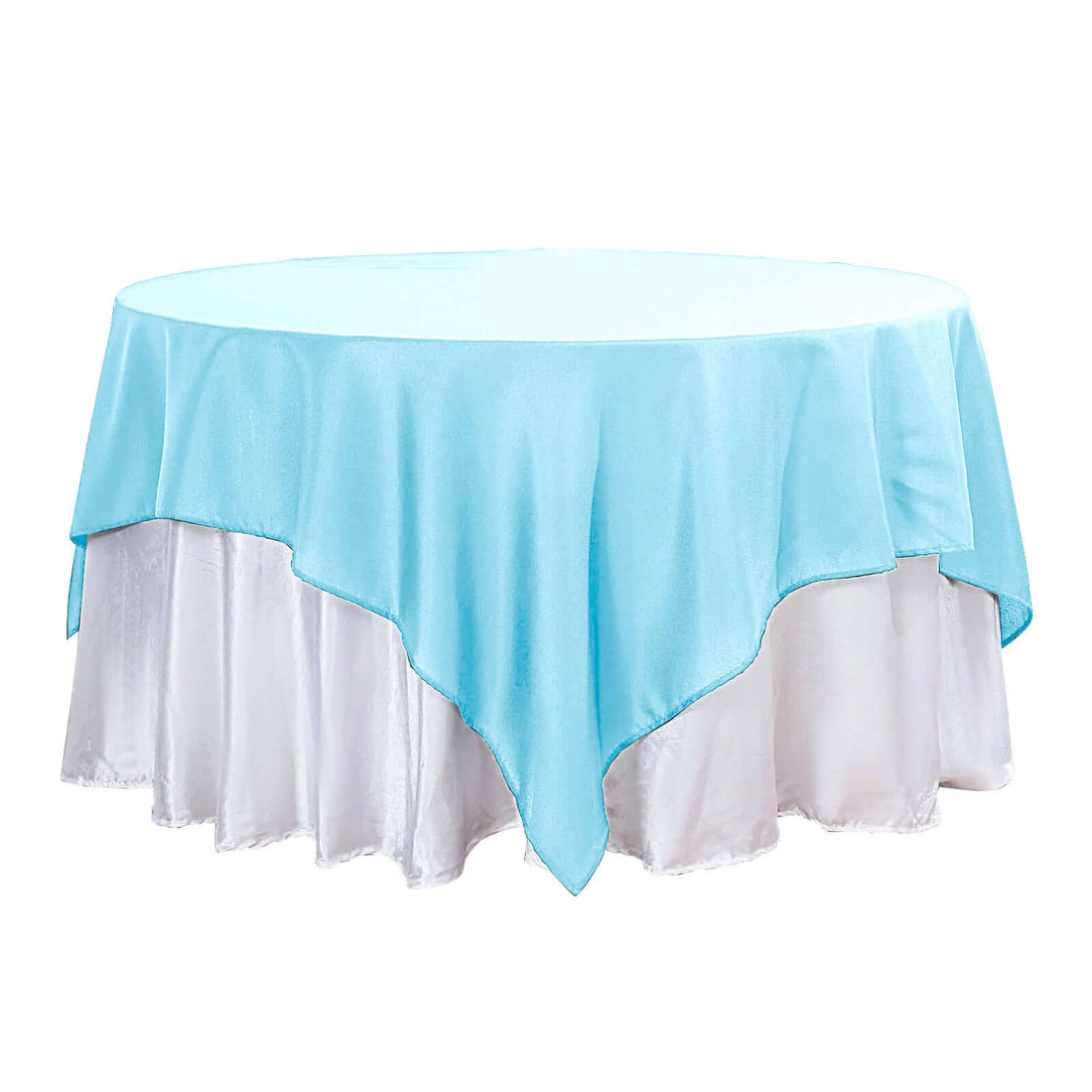 Polyester Overlay 90"x90" Light Blue | eFavormart