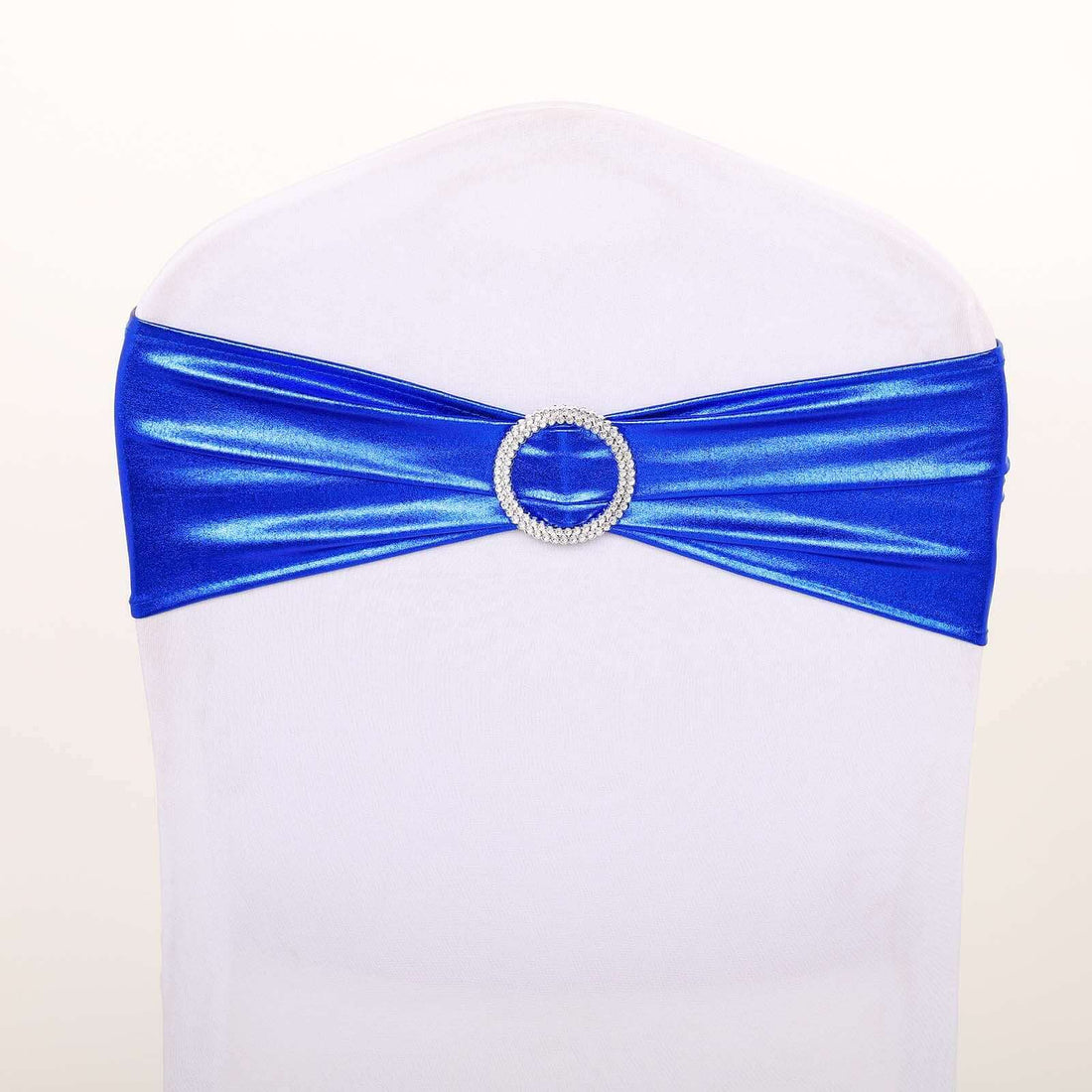 Buckles Spandex Chair Sashes Royal Blue | eFavormart