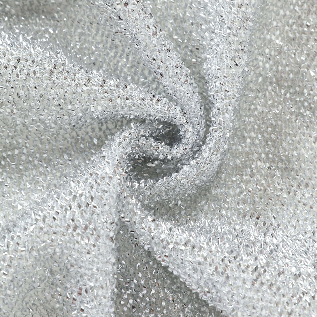 5ft Silver Tinsel Wedding Arch Cover | eFavormart