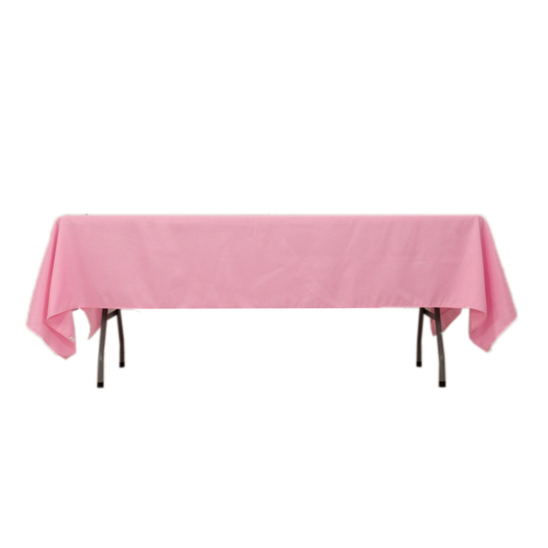 Premium Polyester Tablecloth 60"x102" Pink | eFavormart