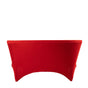 Stretch Spandex Tablecloth 6ft Red | eFavormart