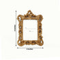 Resin Vintage Rectangle Picture Frame Gold 4"x3" | eFavormart