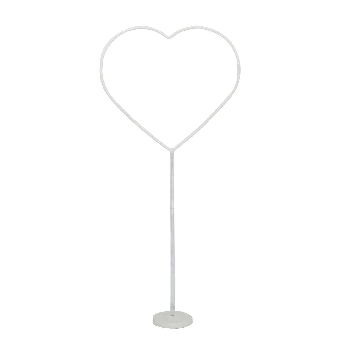 2-Pack White Heart Balloon Arch Stand Kit | eFavormart