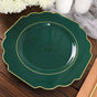 10-Pack 11" Emerald Green Dinner Plates | eFavormart