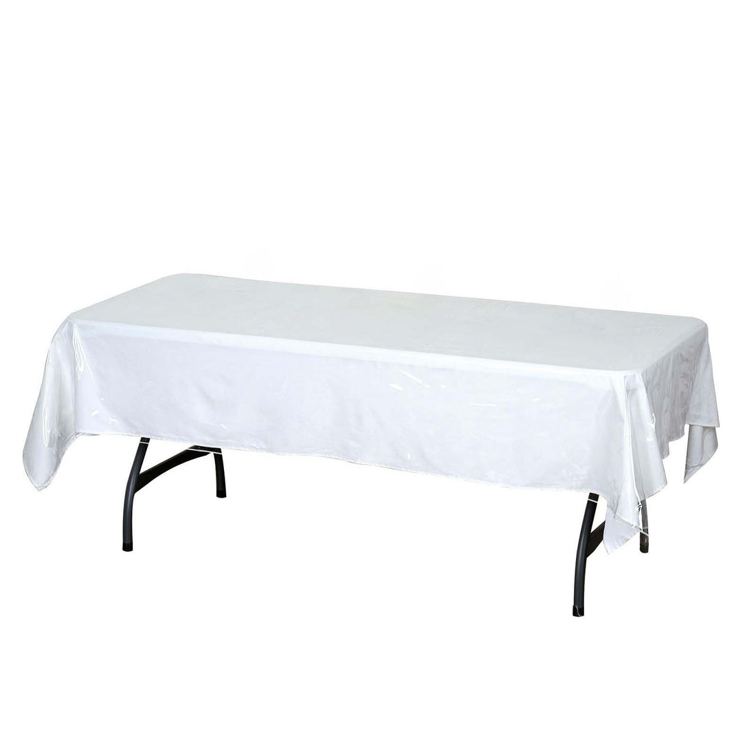 Vinyl Rectangle Tablecloth 60"x90" Clear | eFavormart
