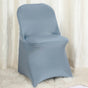 10 Pack Spandex Folding Chair Cover Dusty Blue | eFavormart