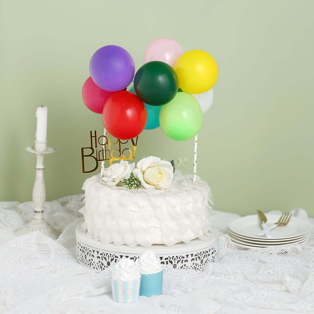 Balloon Cake Topper Assorted Colors | eFavormart