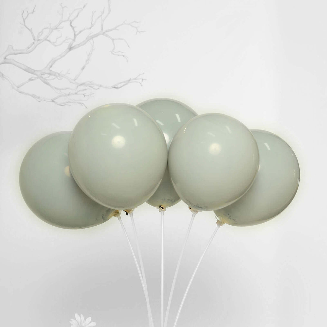 25-Pack 10" Matte Gray Party Balloons | eFavormart