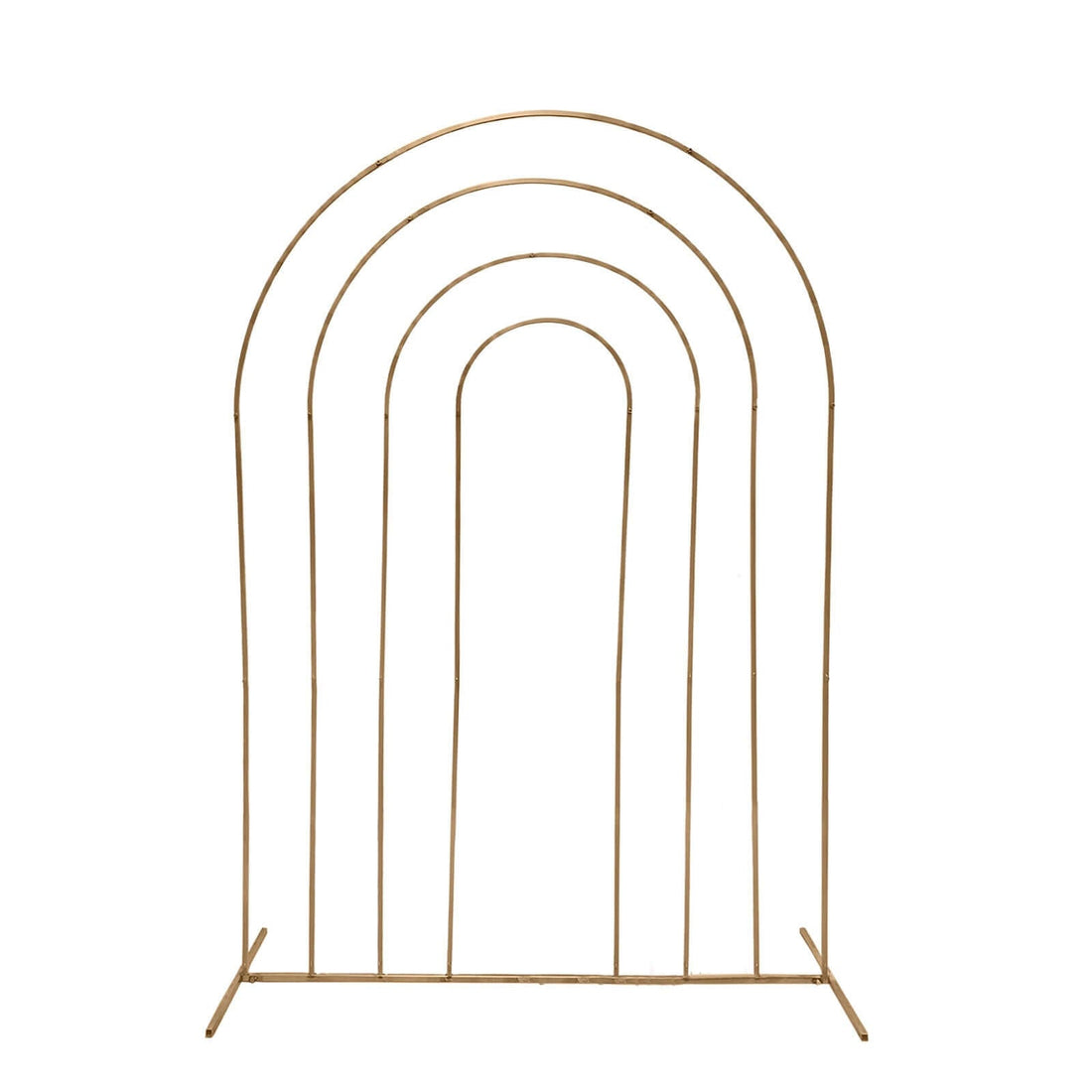 Gold Metal Round Chiara Backdrop Stand 8ft | eFavormart