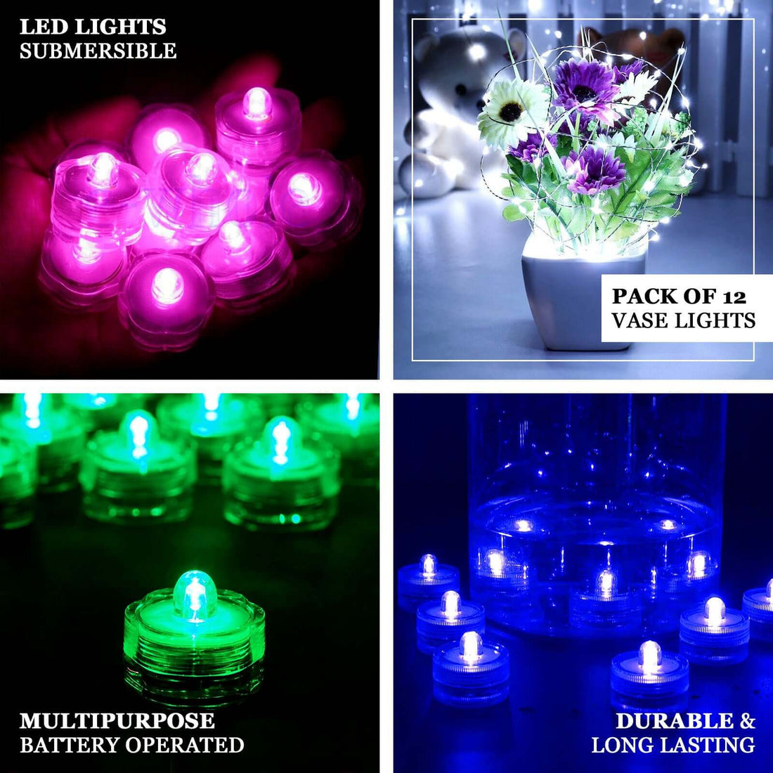 Flower Shaped LED Lights Warm White | eFavormart
